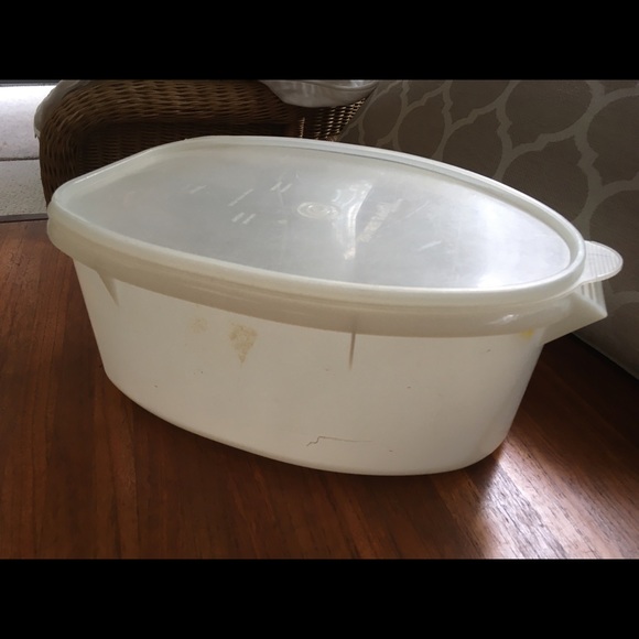 Tupperware | Kitchen | Vntg Sheer White Tupperware Hamturkeyroast ...